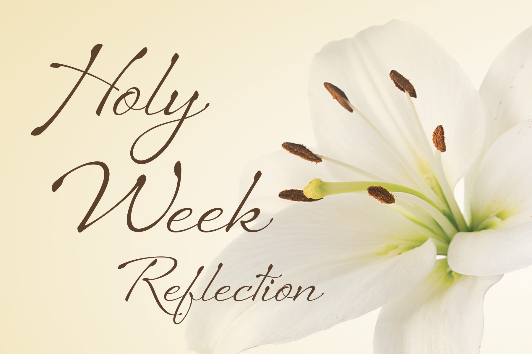 Holy Week: A Potential Oasis for Stillness, Focus, and Hope - Sisters ...
