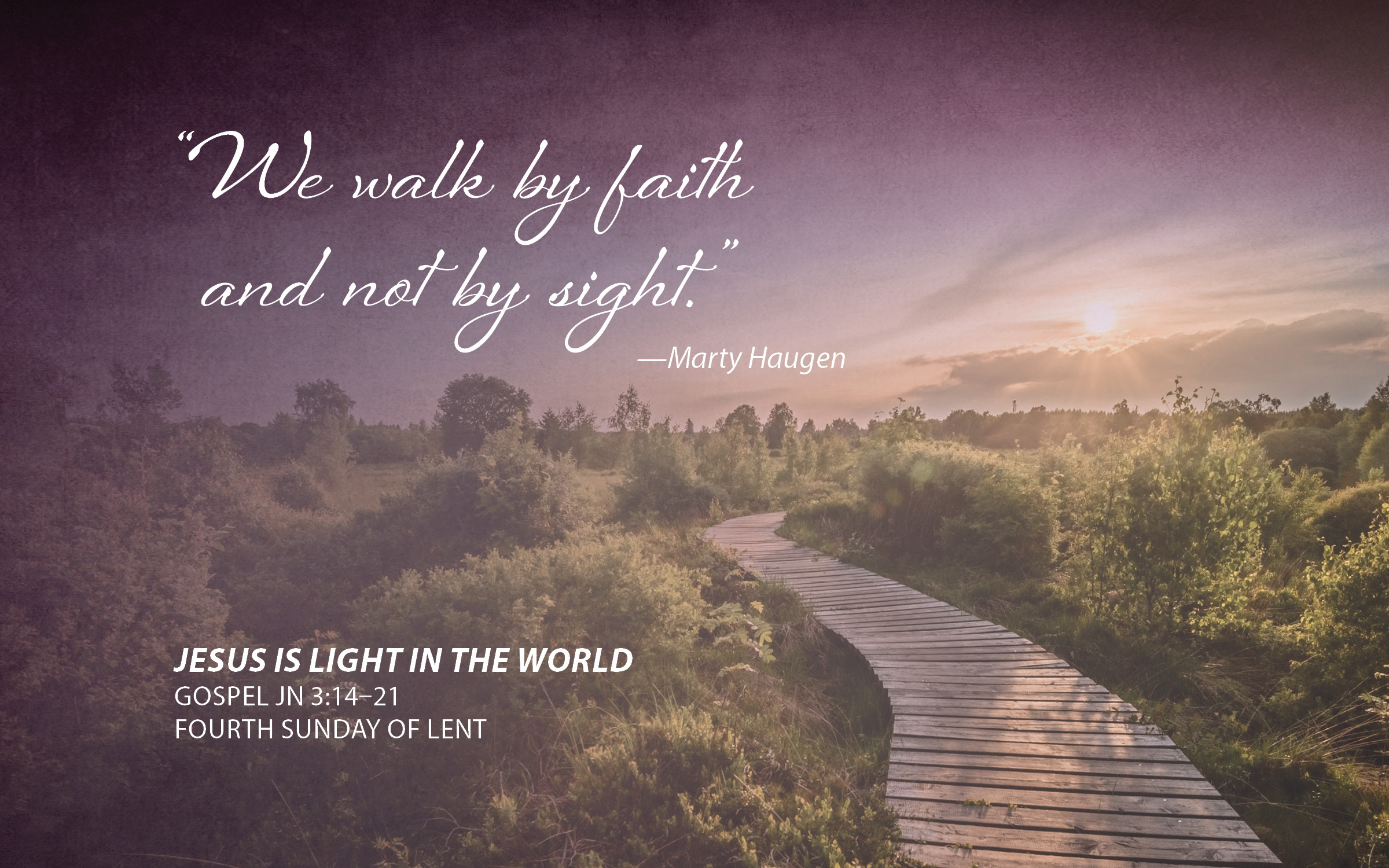 Fourth Sunday of Lent: Jesus is Light in the World - Sisters of Charity ...