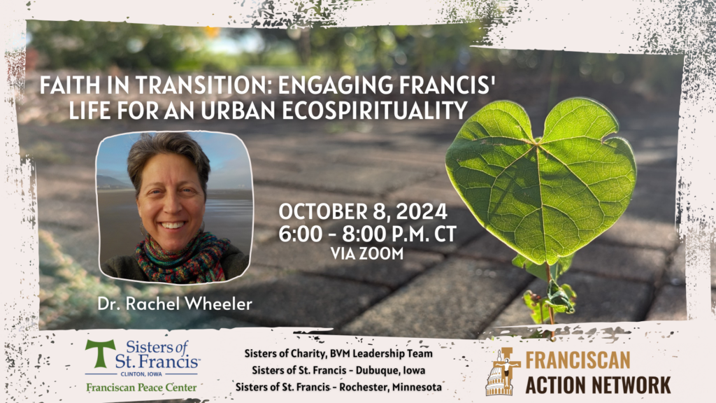 BVMs Sponsor Webinar on Urban Ecospirituality with Dr. Rachel Wheeler ...